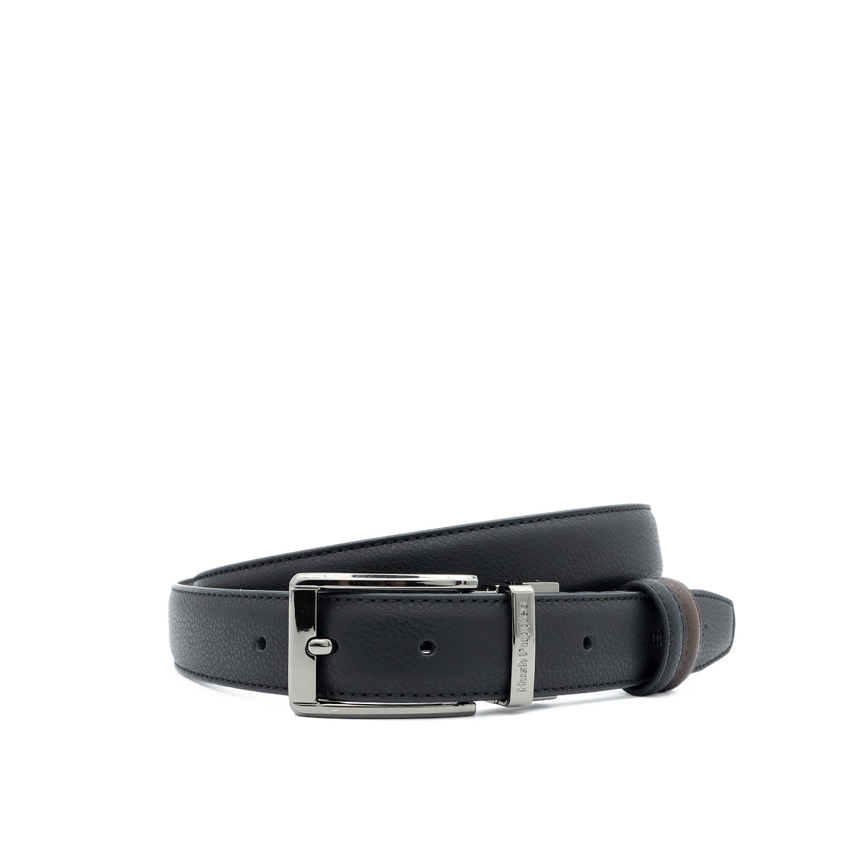 Emanuel Pin Clip Reversible Men's Belt - Black & Dark Brown – Hush ...